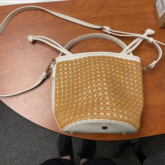 Sole Society | Bags | Sole Society Bucket Bag Wicker Knot Beach ...